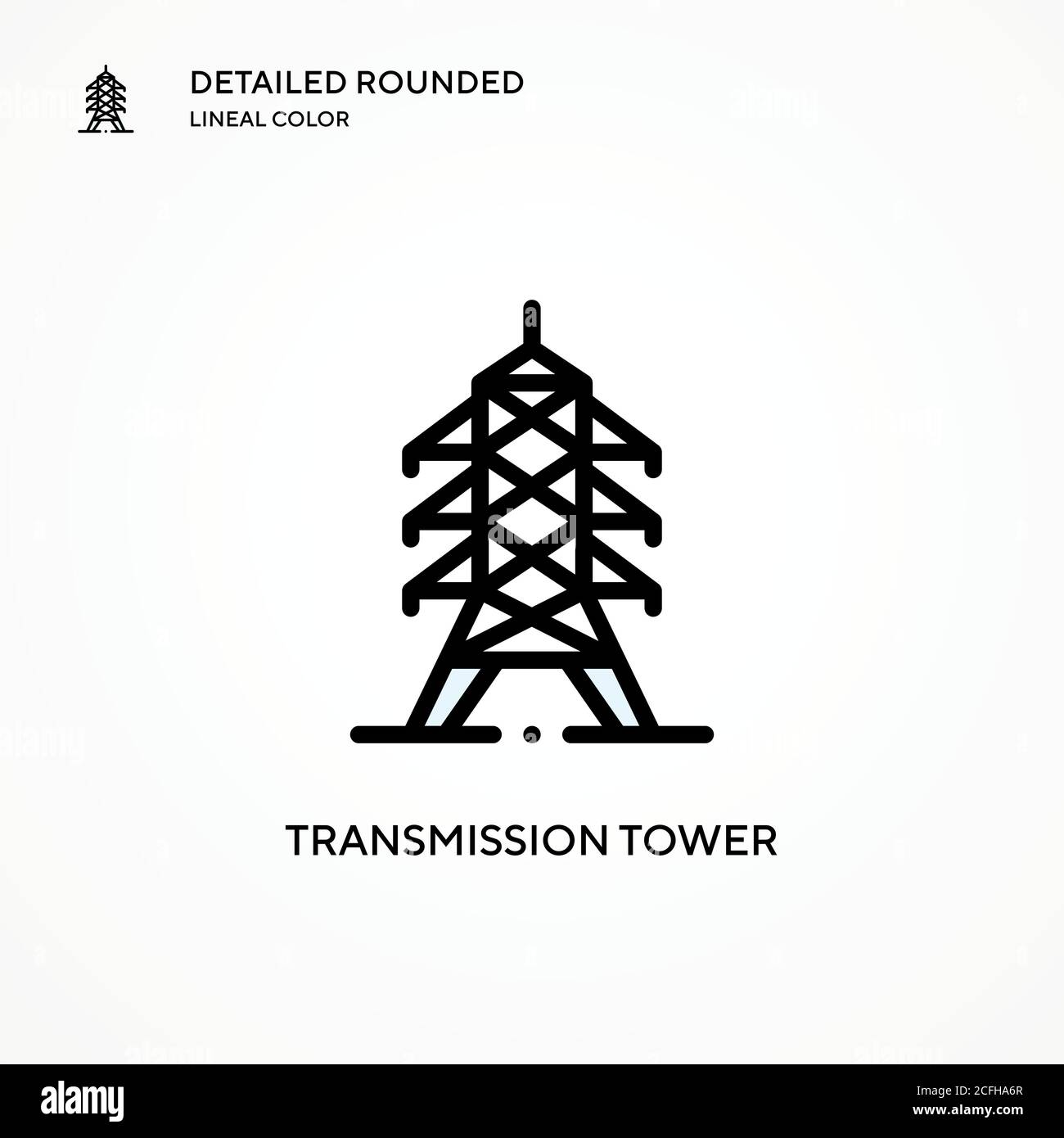 Transmission tower vector icon. Modern vector illustration concepts ...