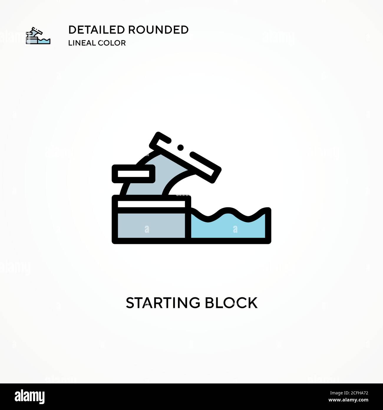 Track starting block Stock Vector Images - Alamy