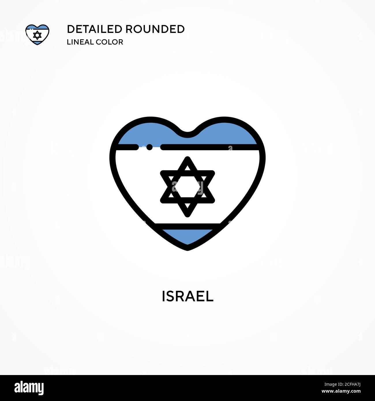 Israel vector icon. Modern vector illustration concepts. Easy to edit ...