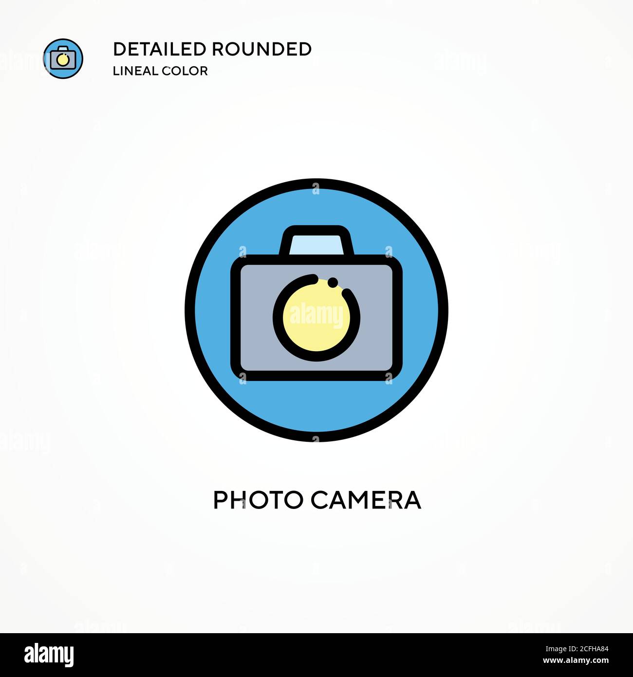Photo camera vector icon. Modern vector illustration concepts. Easy to ...