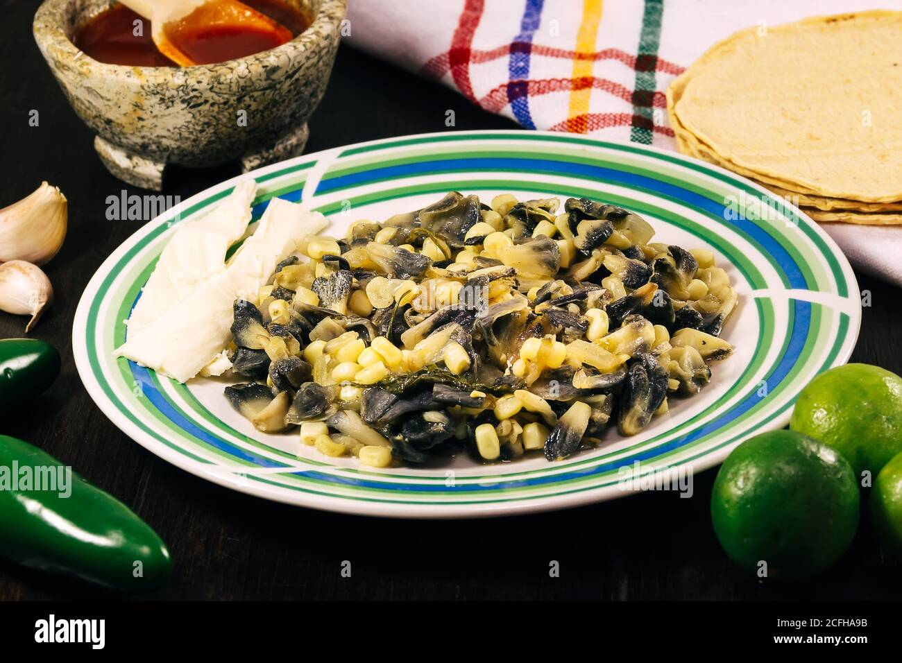 Huitlacoche - Corn Smut Stock Photo - Alamy
