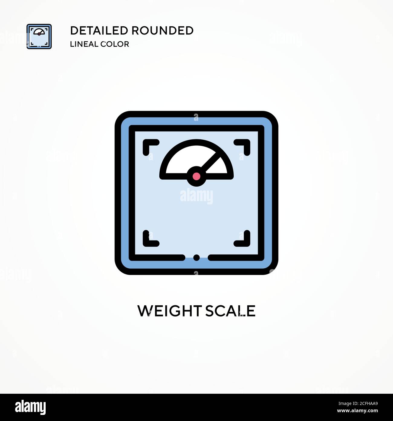 Weight scale vector icon. Modern vector illustration concepts. Easy to ...