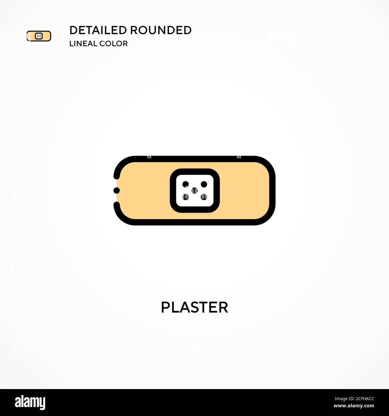 Plaster vector icon. Modern vector illustration concepts. Easy to edit ...