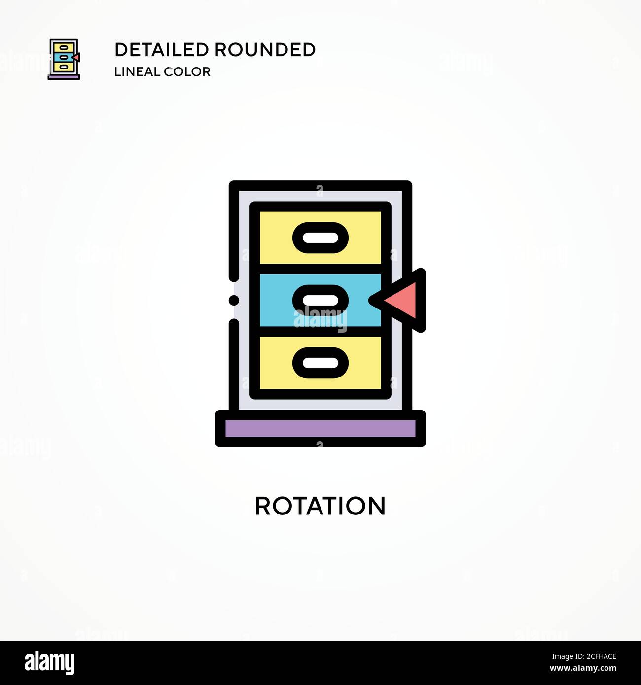 Rotation vector icon. Modern vector illustration concepts. Easy to edit ...