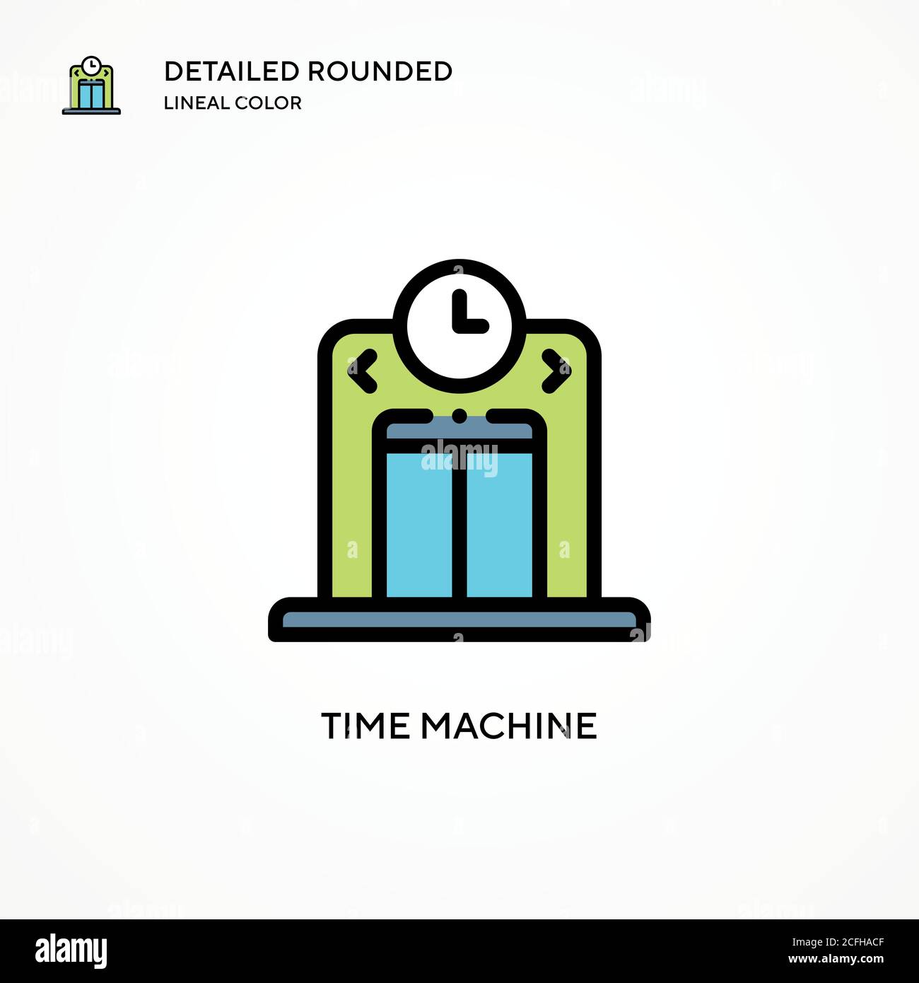 Time machine vector icon. Modern vector illustration concepts. Easy to ...