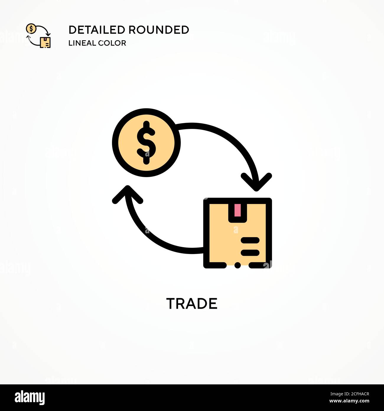Trade vector icon. Modern vector illustration concepts. Easy to edit ...