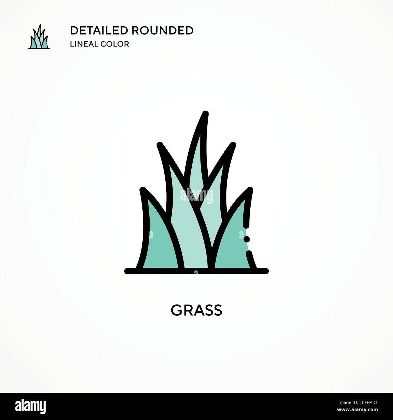Grass vector icon. Modern vector illustration concepts. Easy to edit ...