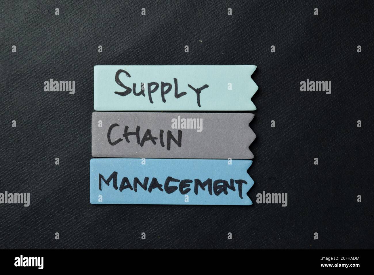 Supply Chain Management write on sticky notes isolated on office desk ...