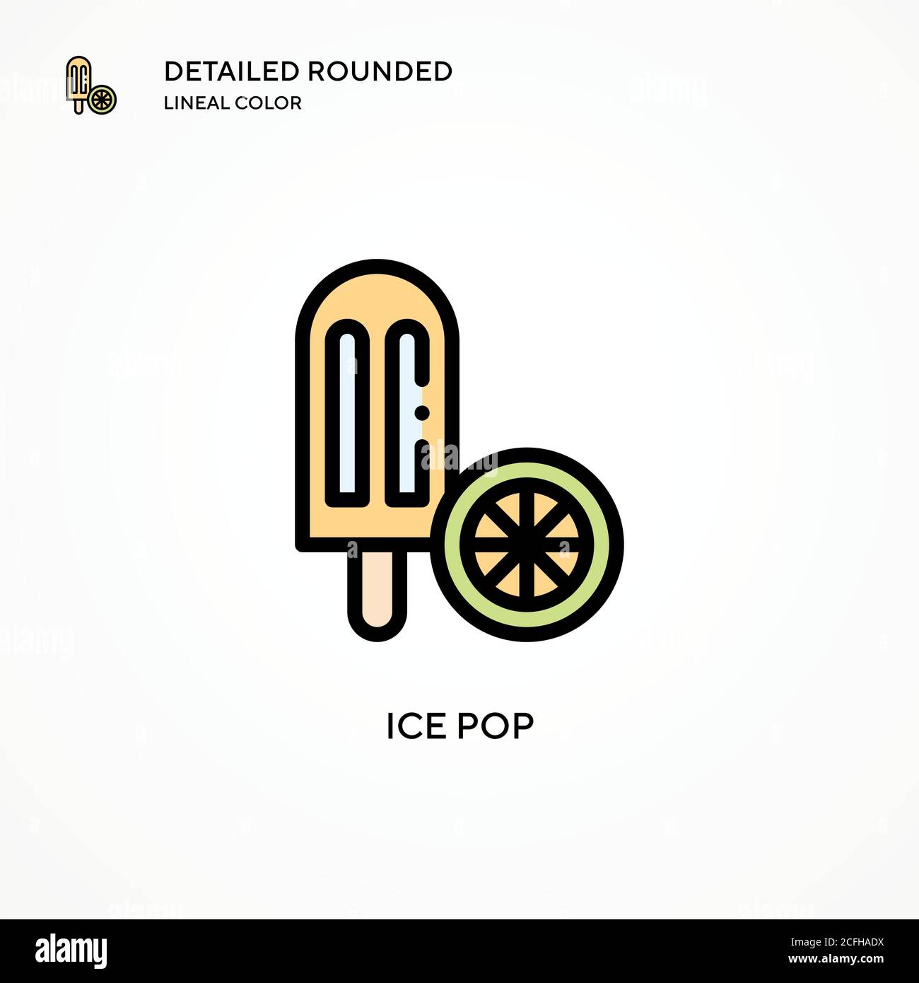 Ice pop vector icon. Modern vector illustration concepts. Easy to edit ...