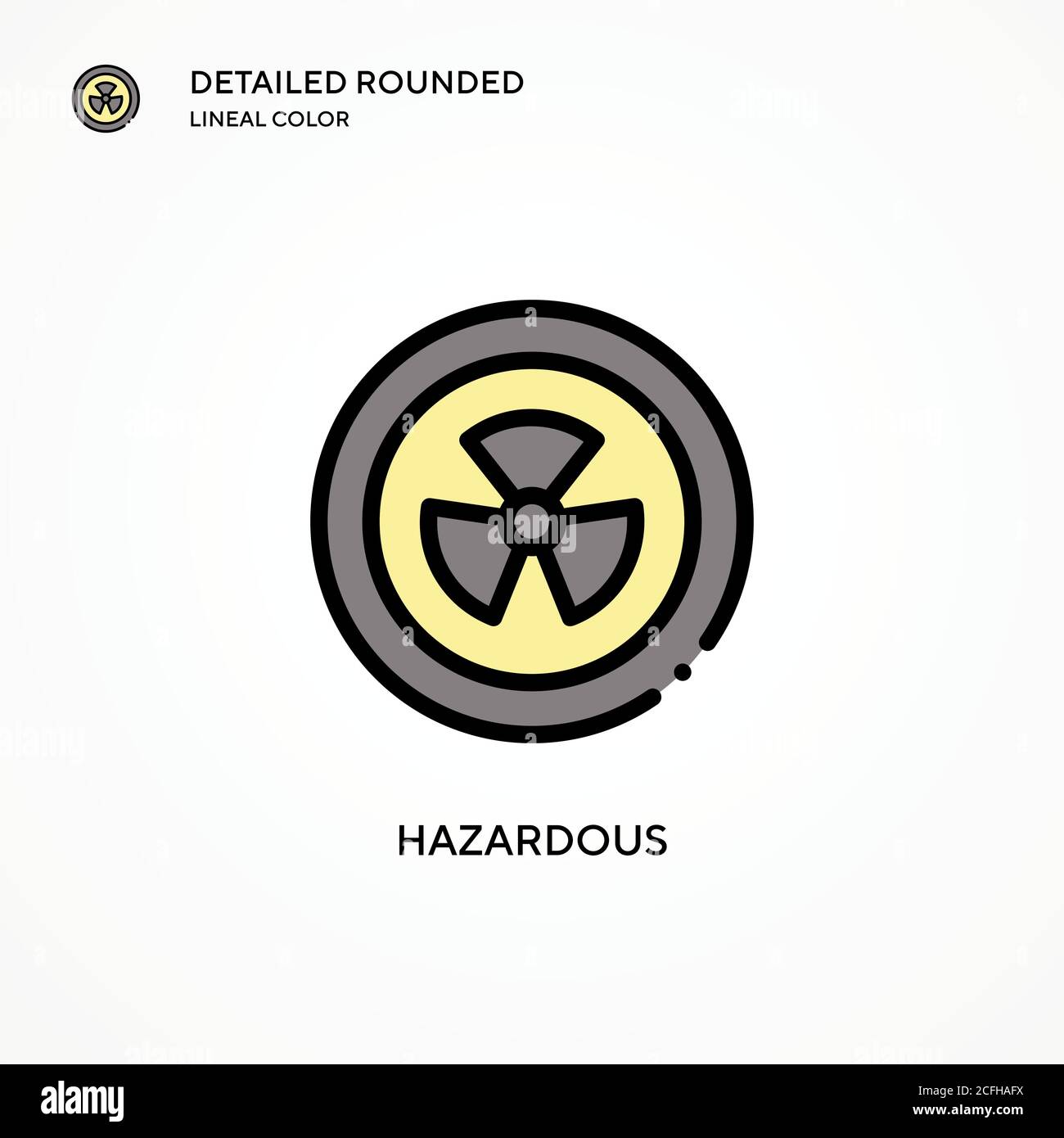 Hazardous vector icon. Modern vector illustration concepts. Easy to ...