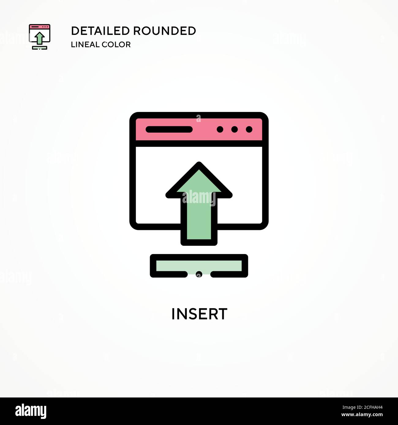 Insert vector icon. Modern vector illustration concepts. Easy to edit ...