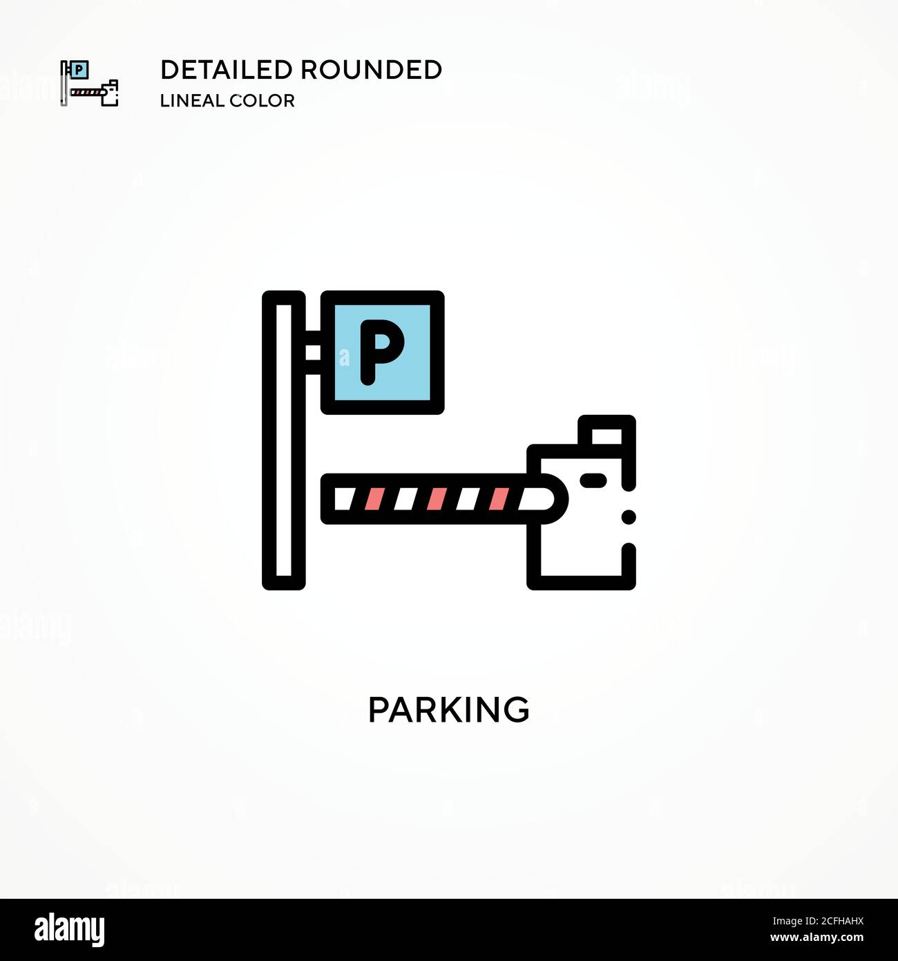 Empty parking lot area Cut Out Stock Images & Pictures - Alamy