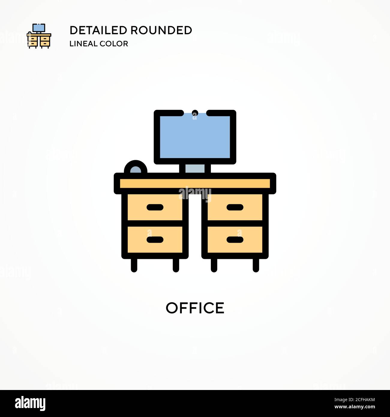 Office vector icon. Modern vector illustration concepts. Easy to edit ...