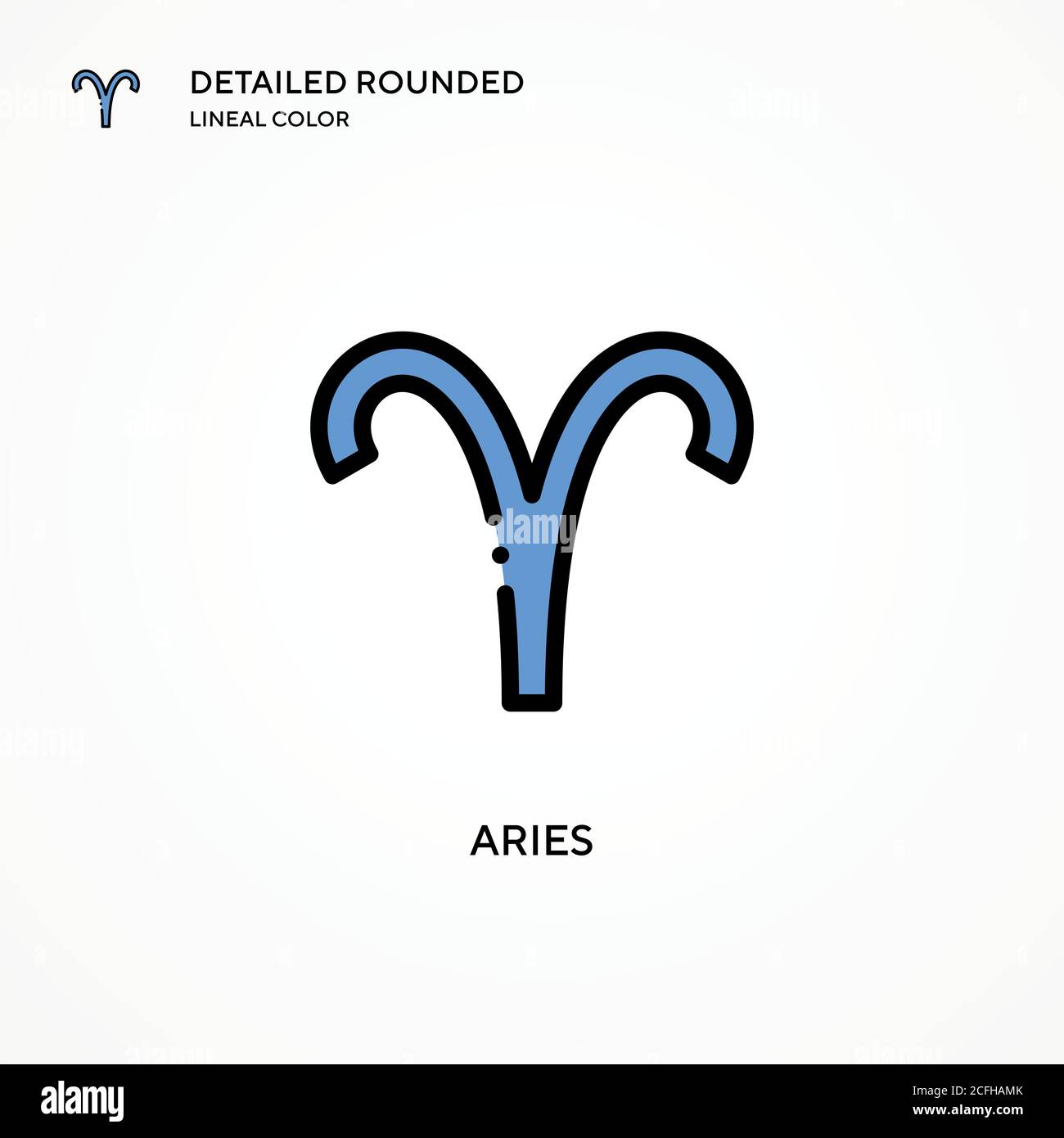 Aries vector icon. Modern vector illustration concepts. Easy to edit ...