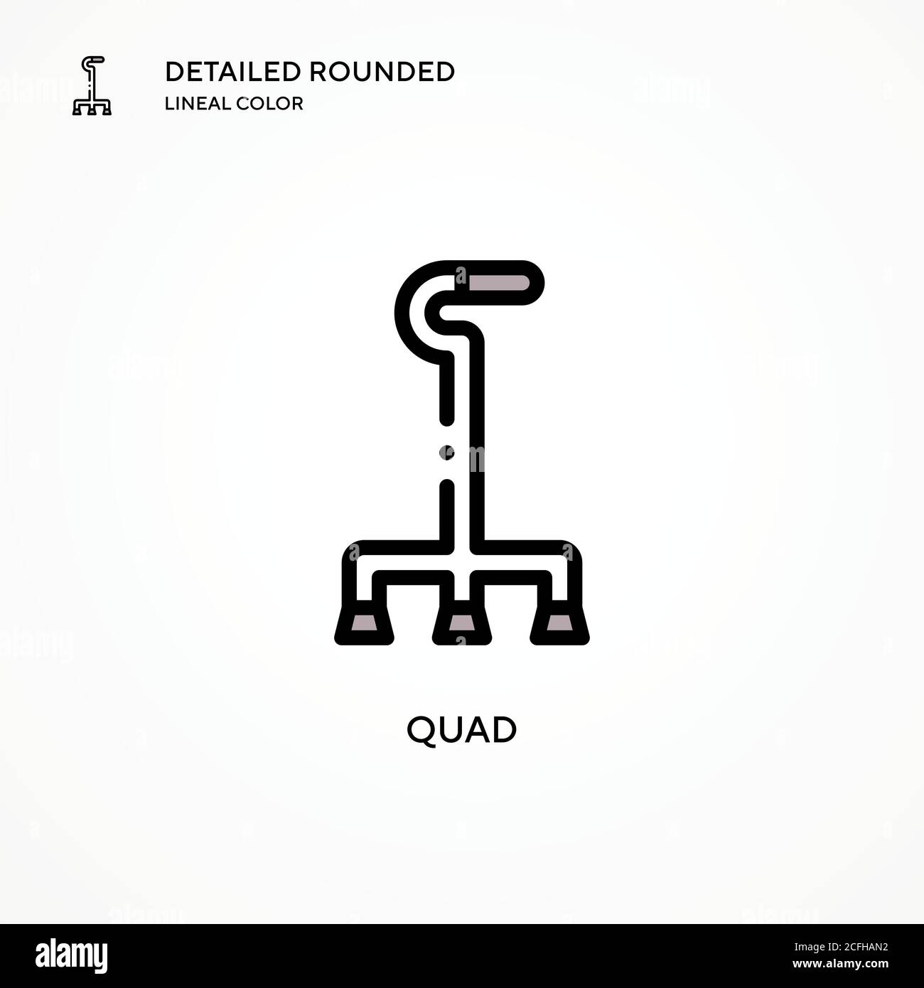 Quad vector icon. Modern vector illustration concepts. Easy to edit and ...