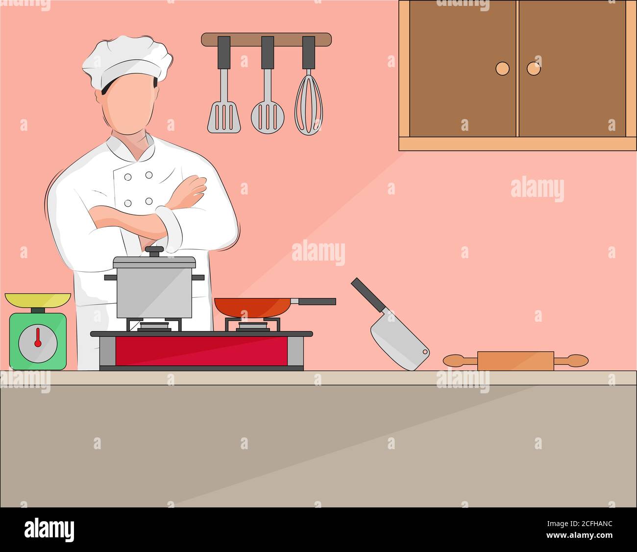 Kitchen Chef Background