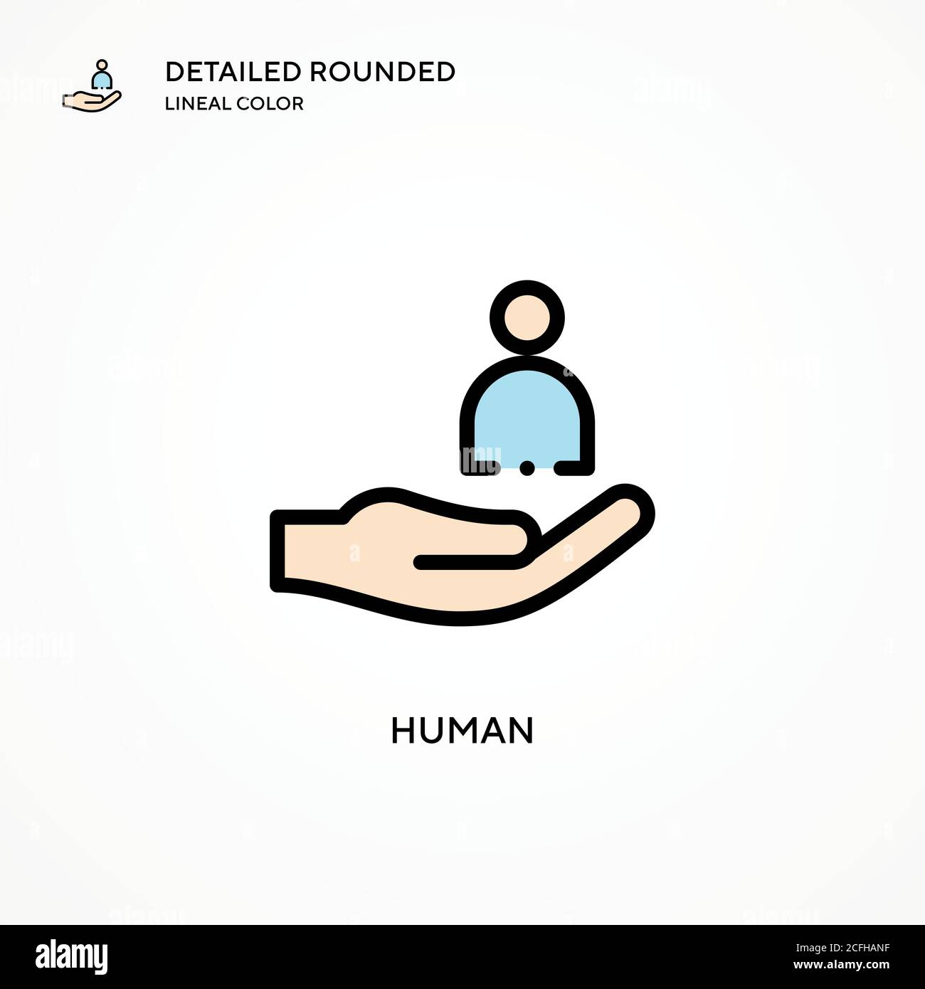 Human vector icon. Modern vector illustration concepts. Easy to edit ...