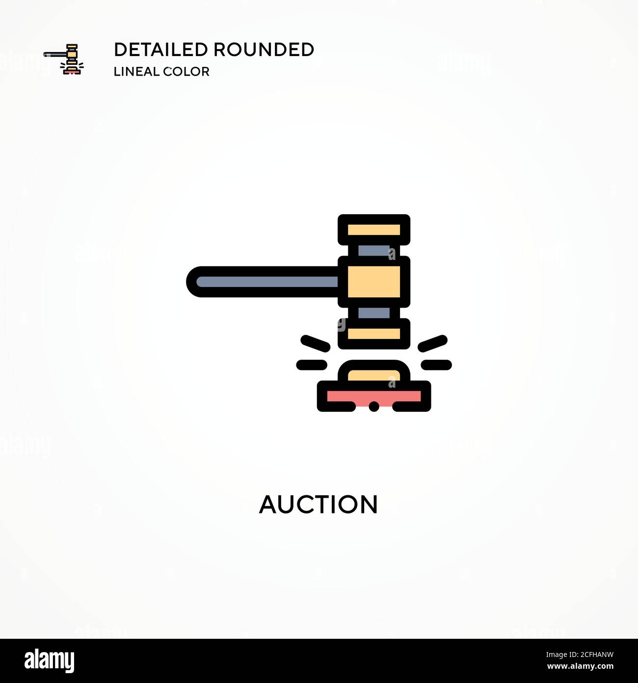 Auction vector icon. Modern vector illustration concepts. Easy to edit ...
