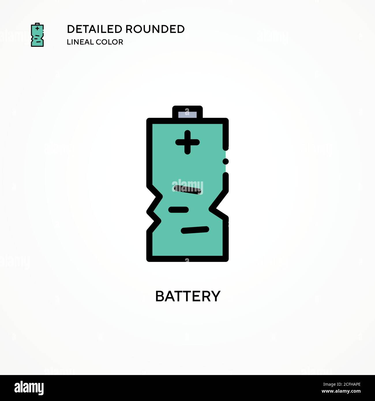 Battery vector icon. Modern vector illustration concepts. Easy to edit ...