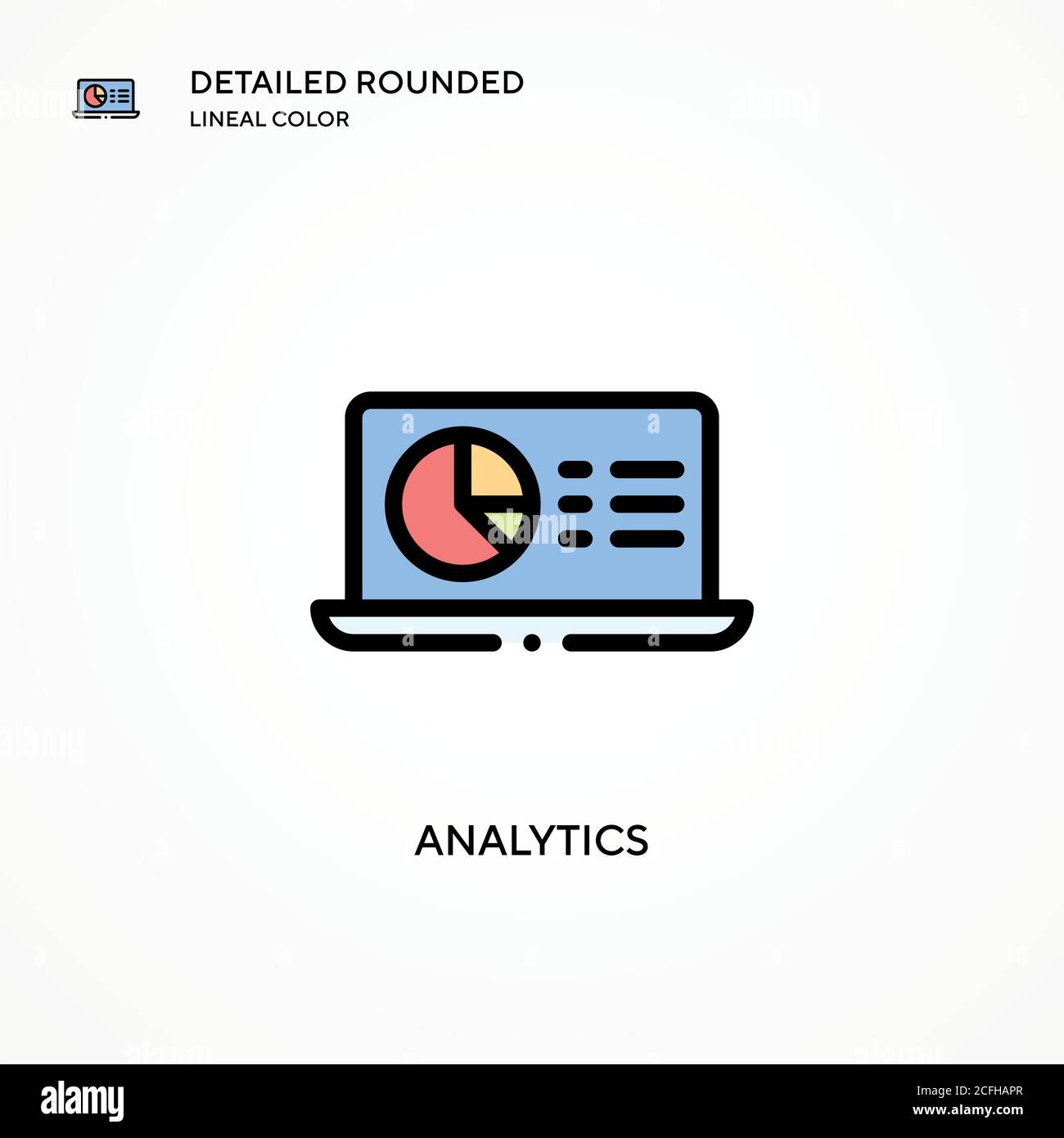 Analytics vector icon. Modern vector illustration concepts. Easy to ...