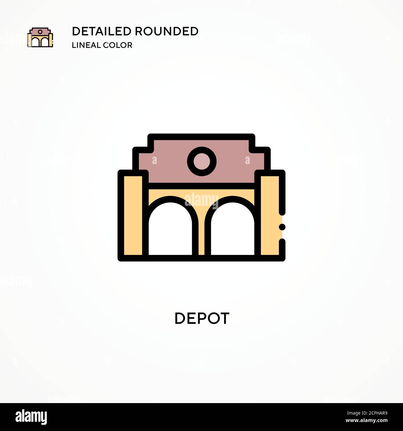 Depot vector icon. Modern vector illustration concepts. Easy to edit ...