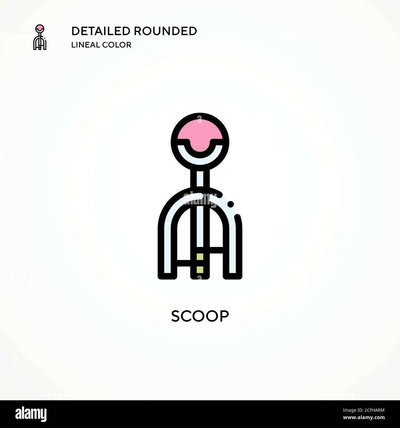 Scoop vector icon. Modern vector illustration concepts. Easy to edit ...