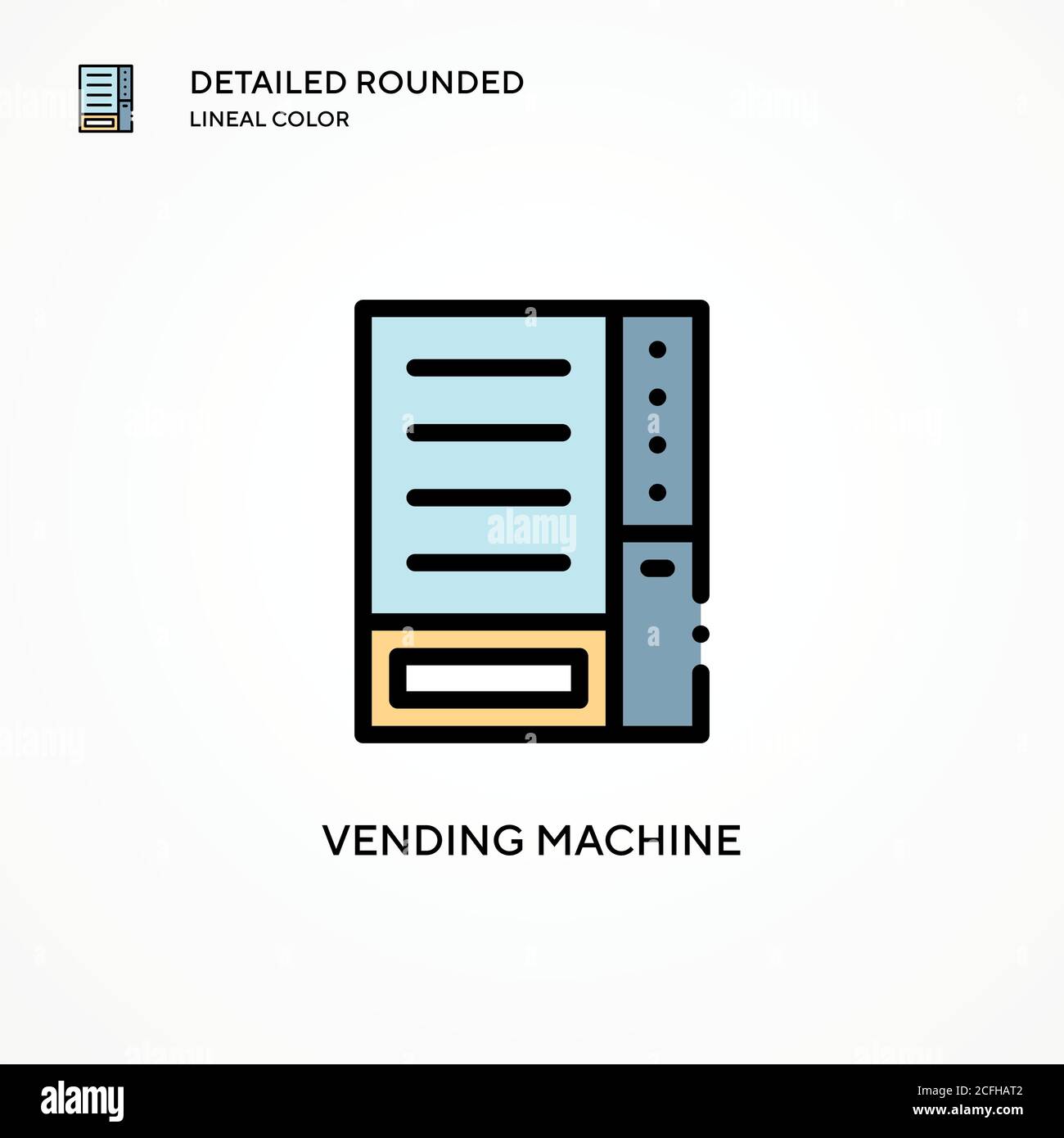 Vending machine vector icon. Modern vector illustration concepts. Easy ...