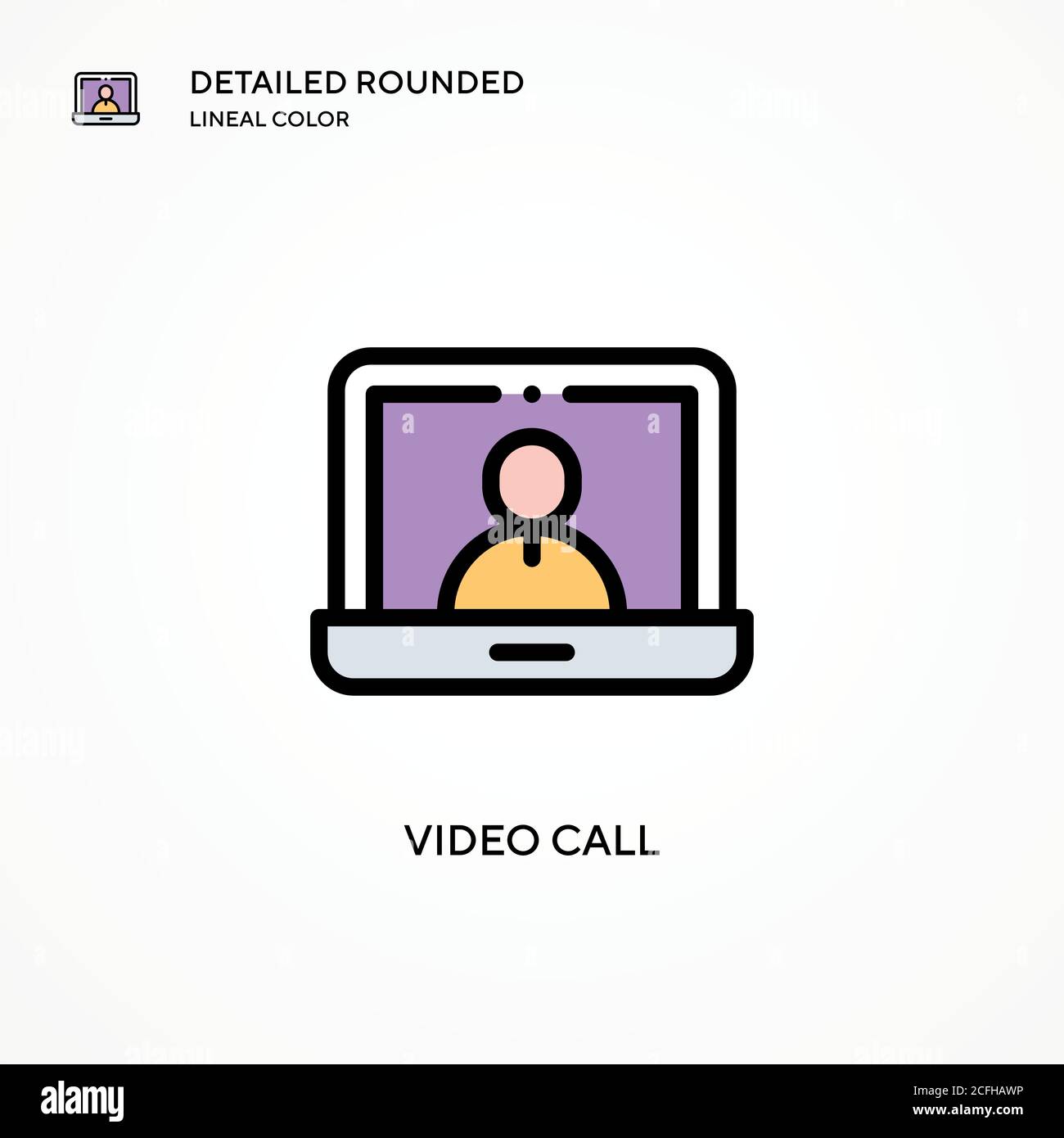 Video call vector icon. Modern vector illustration concepts. Easy to ...