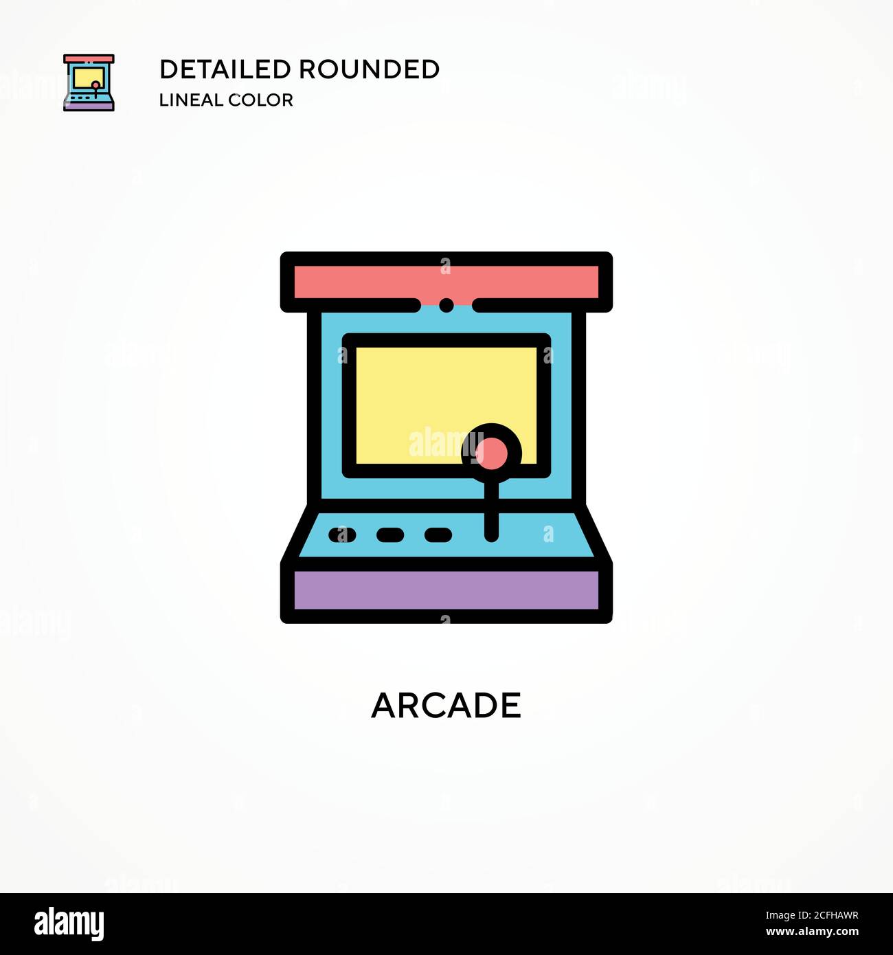 Arcade vector icon. Modern vector illustration concepts. Easy to edit ...
