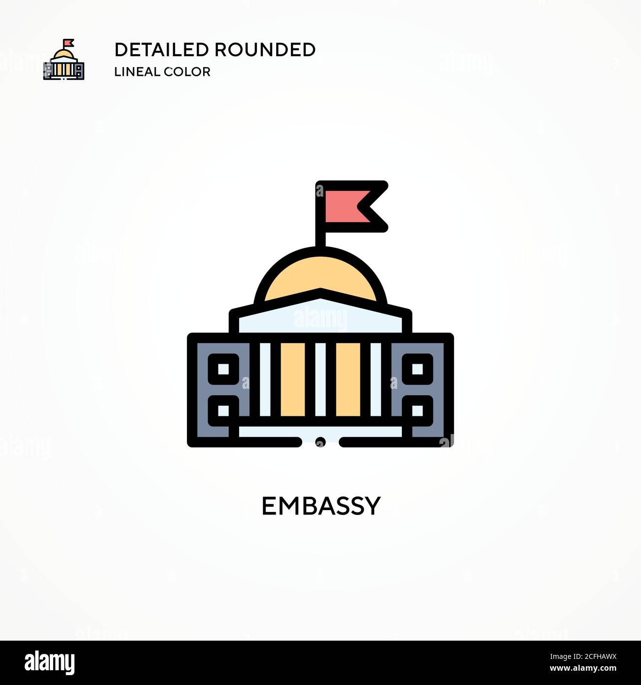 Us embassy architecture Stock Vector Images - Alamy