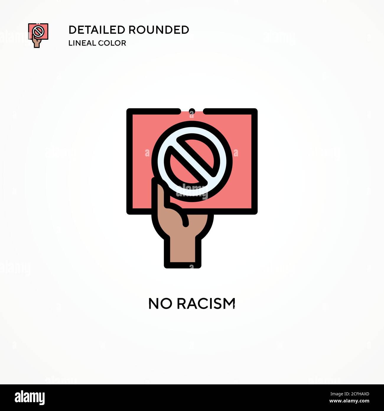 No racism vector icon. Modern vector illustration concepts. Easy to ...