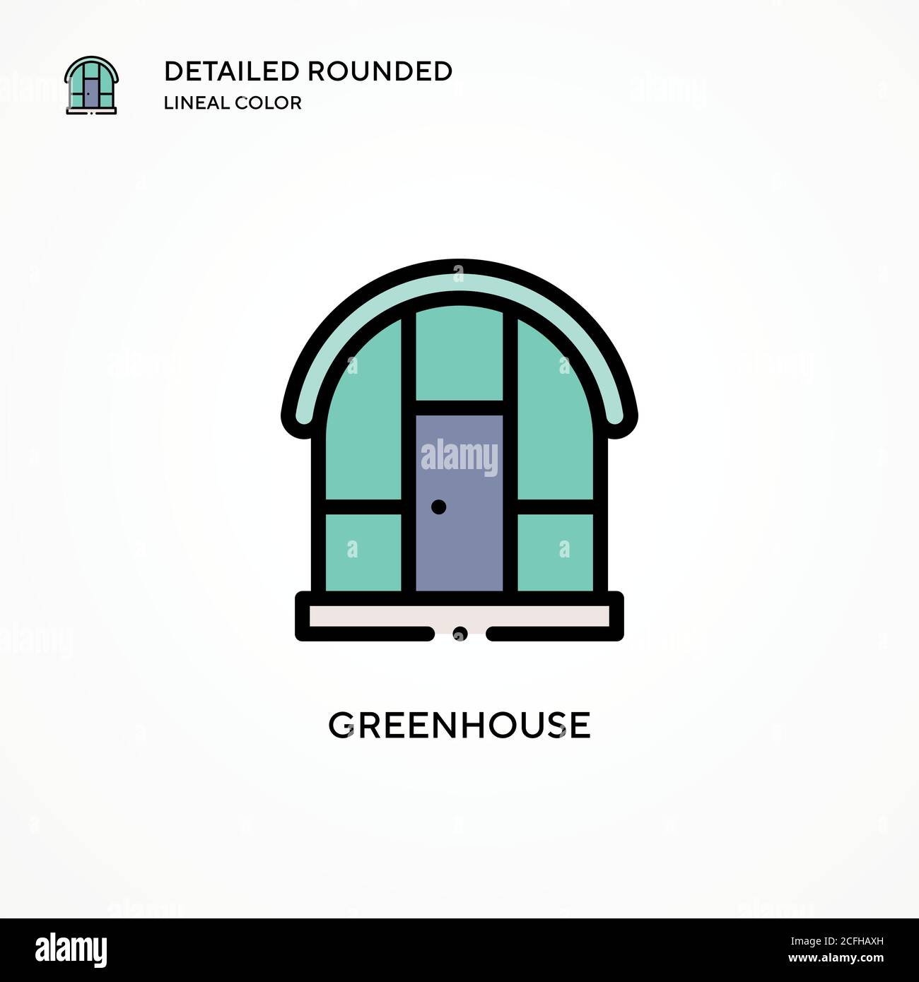 Greenhouse vector icon. Modern vector illustration concepts. Easy to ...