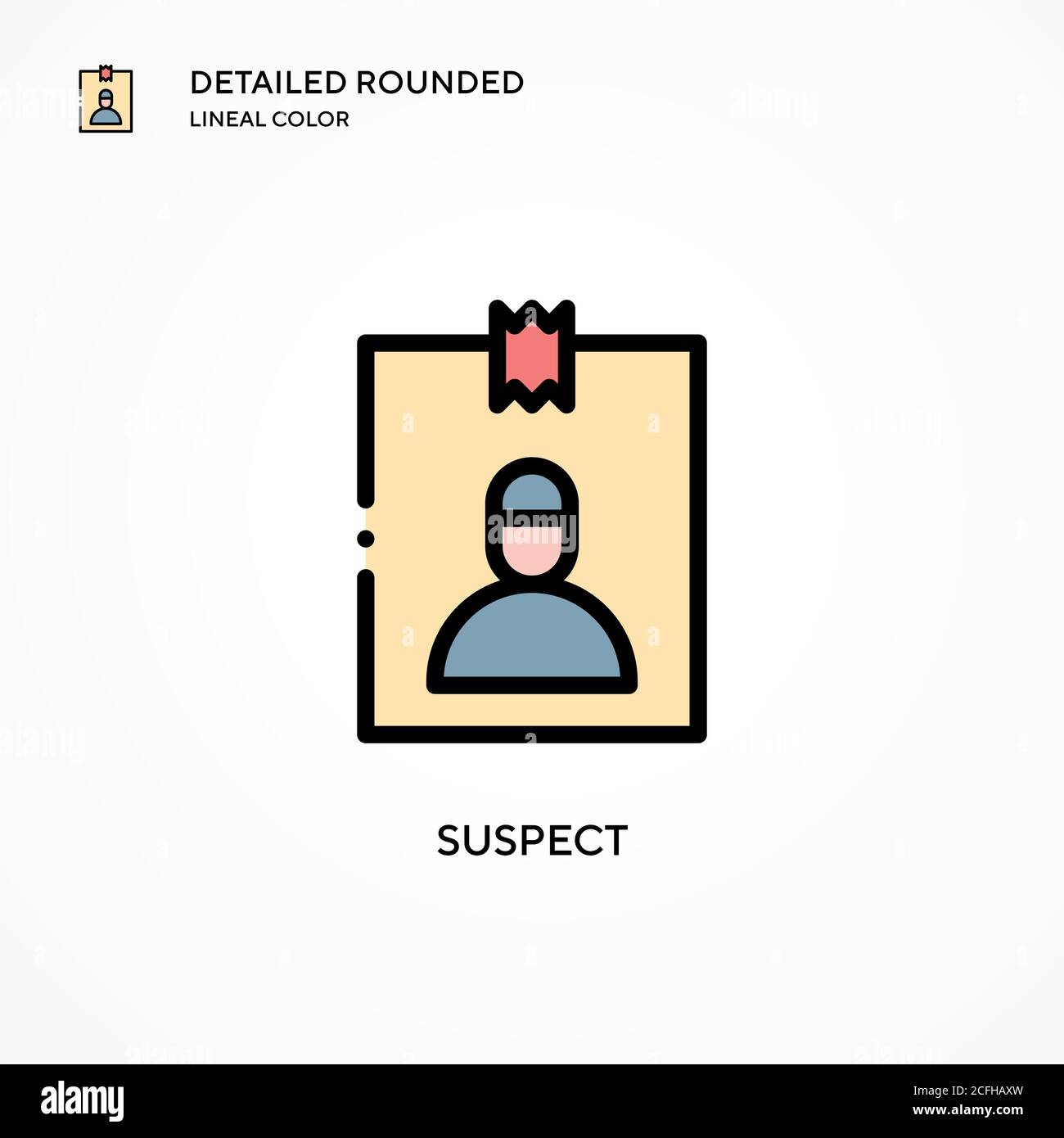 Suspect vector icon. Modern vector illustration concepts. Easy to edit ...