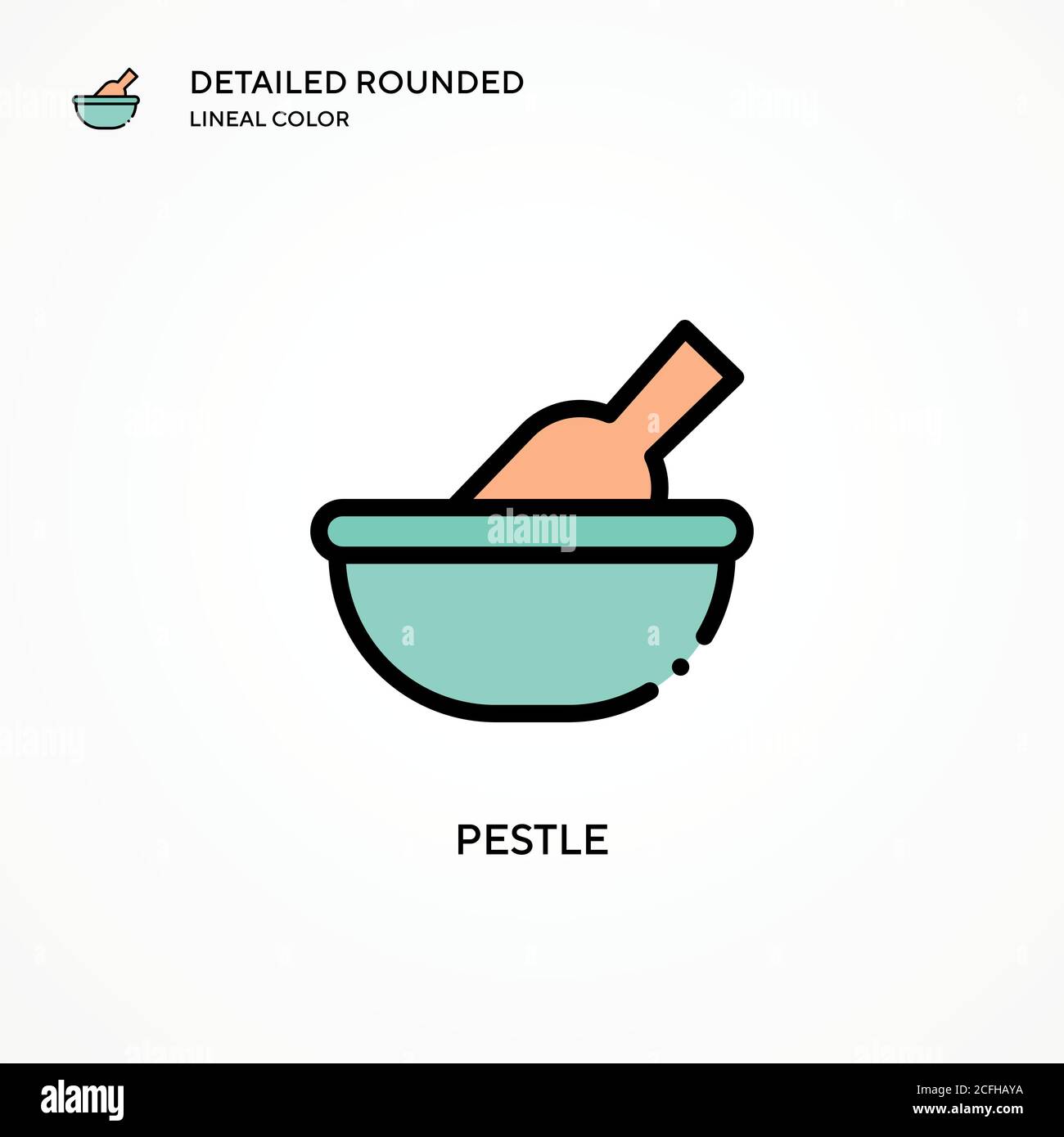 Pestle vector icon. Modern vector illustration concepts. Easy to edit ...