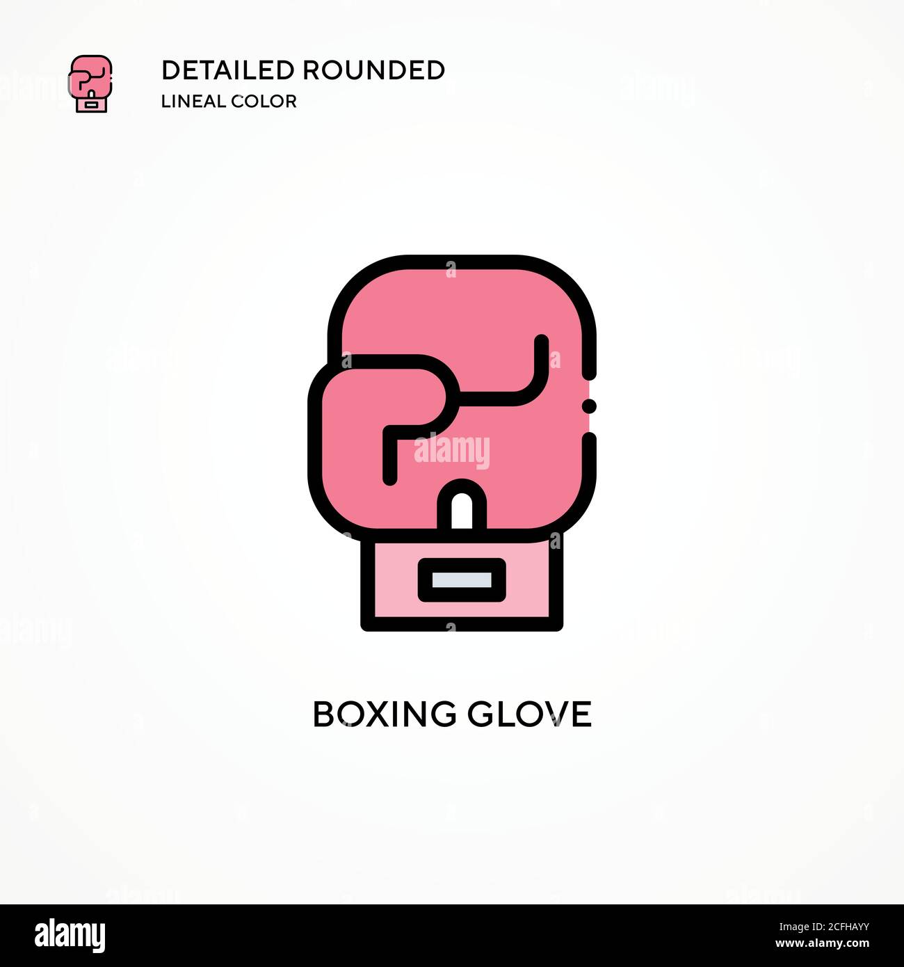 Boxing glove vector icon. Modern vector illustration concepts. Easy to ...