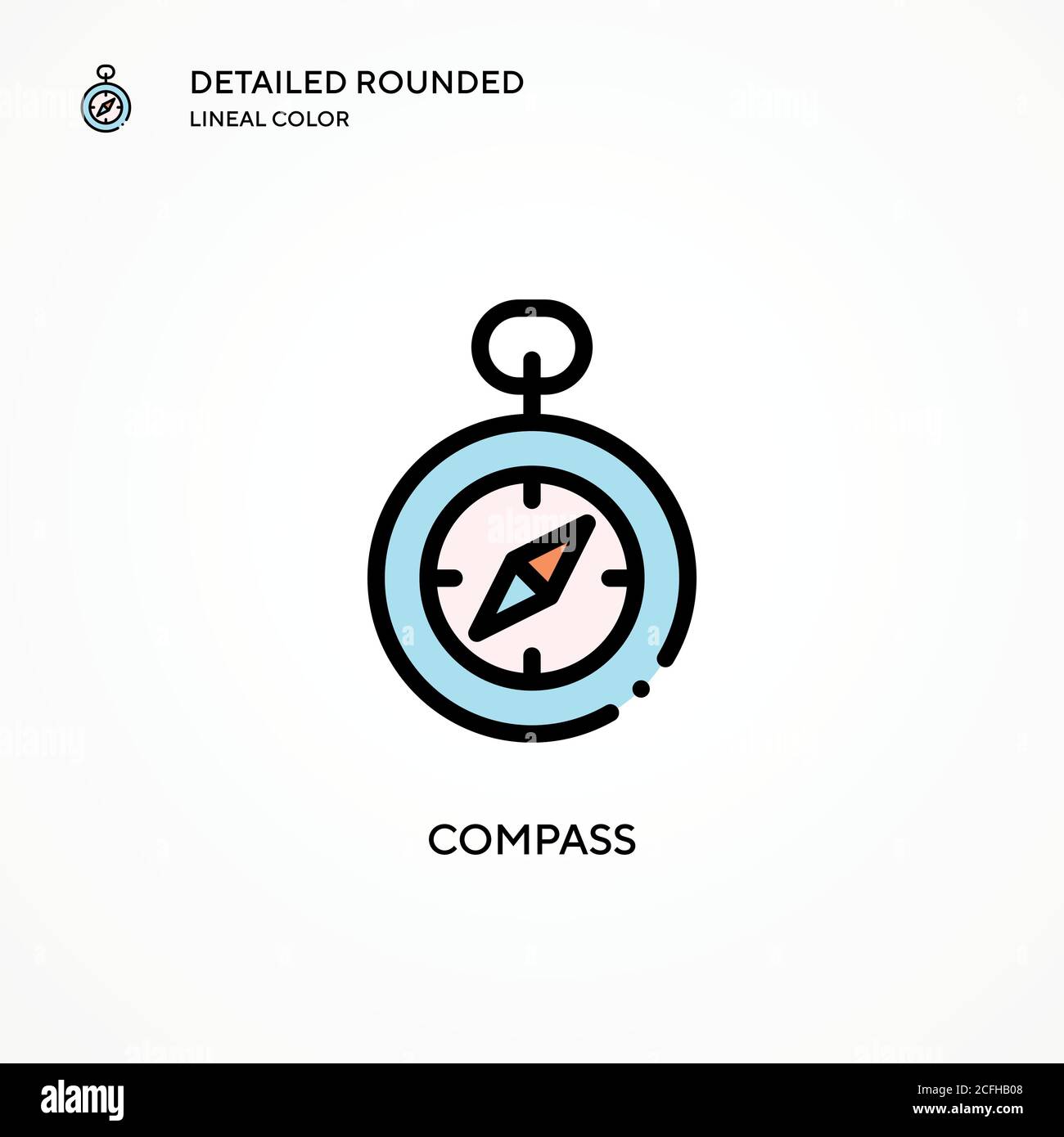 Compass vector icon. Modern vector illustration concepts. Easy to edit ...