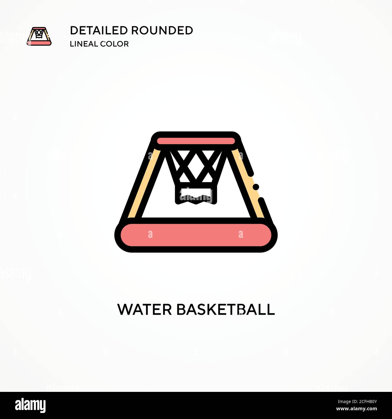 Water basketball vector icon. Modern vector illustration concepts. Easy ...