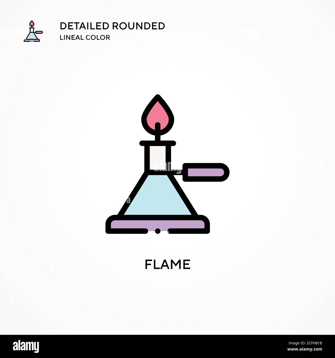 Flame vector icon. Modern vector illustration concepts. Easy to edit ...