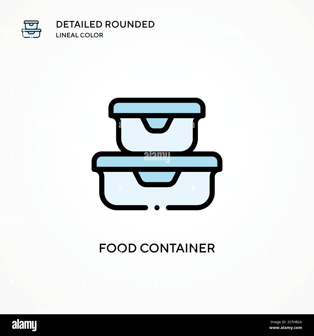 Food container vector icon. Modern vector illustration concepts. Easy ...