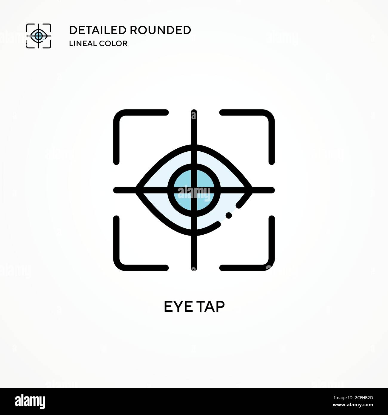 Eye tap vector icon. Modern vector illustration concepts. Easy to edit ...