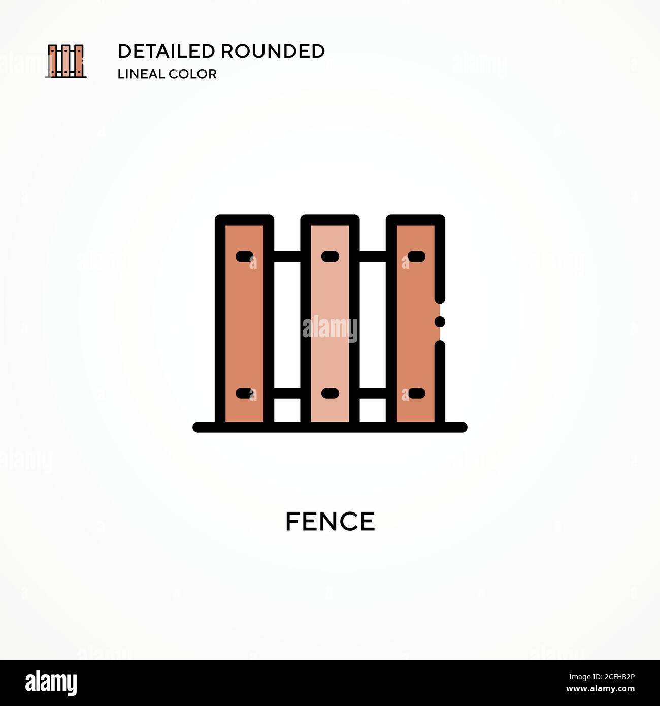 Fence vector icon. Modern vector illustration concepts. Easy to edit ...