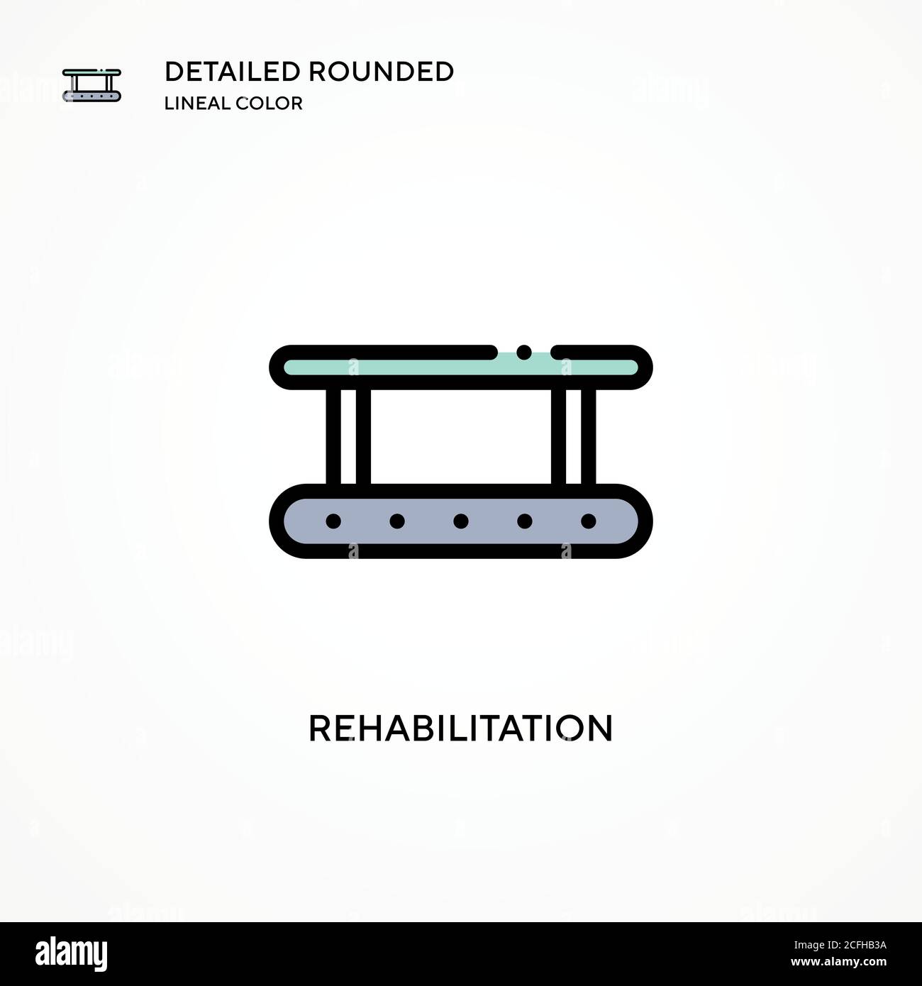 Rehabilitation vector icon. Modern vector illustration concepts. Easy ...