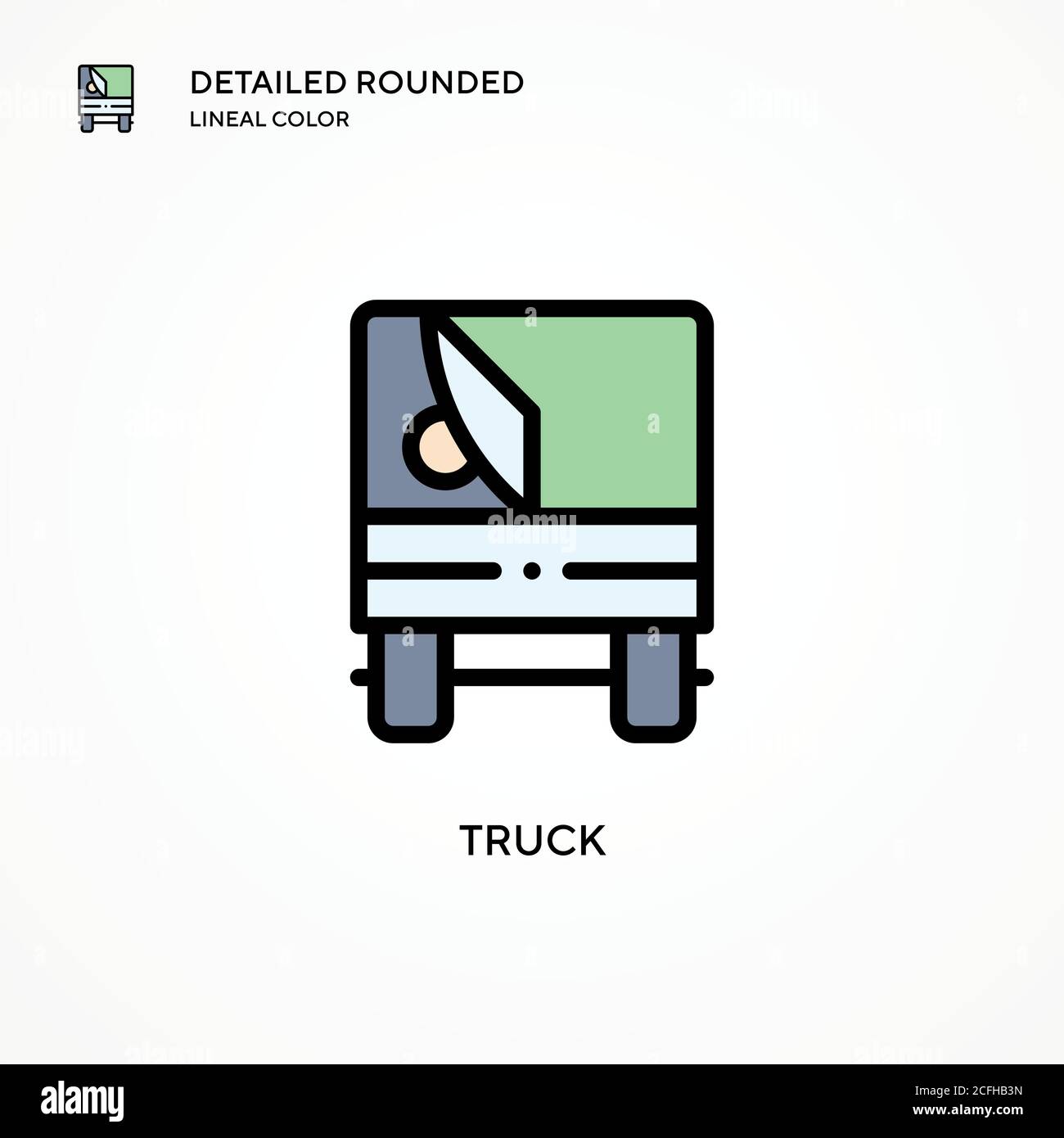 Truck vector icon. Modern vector illustration concepts. Easy to edit ...