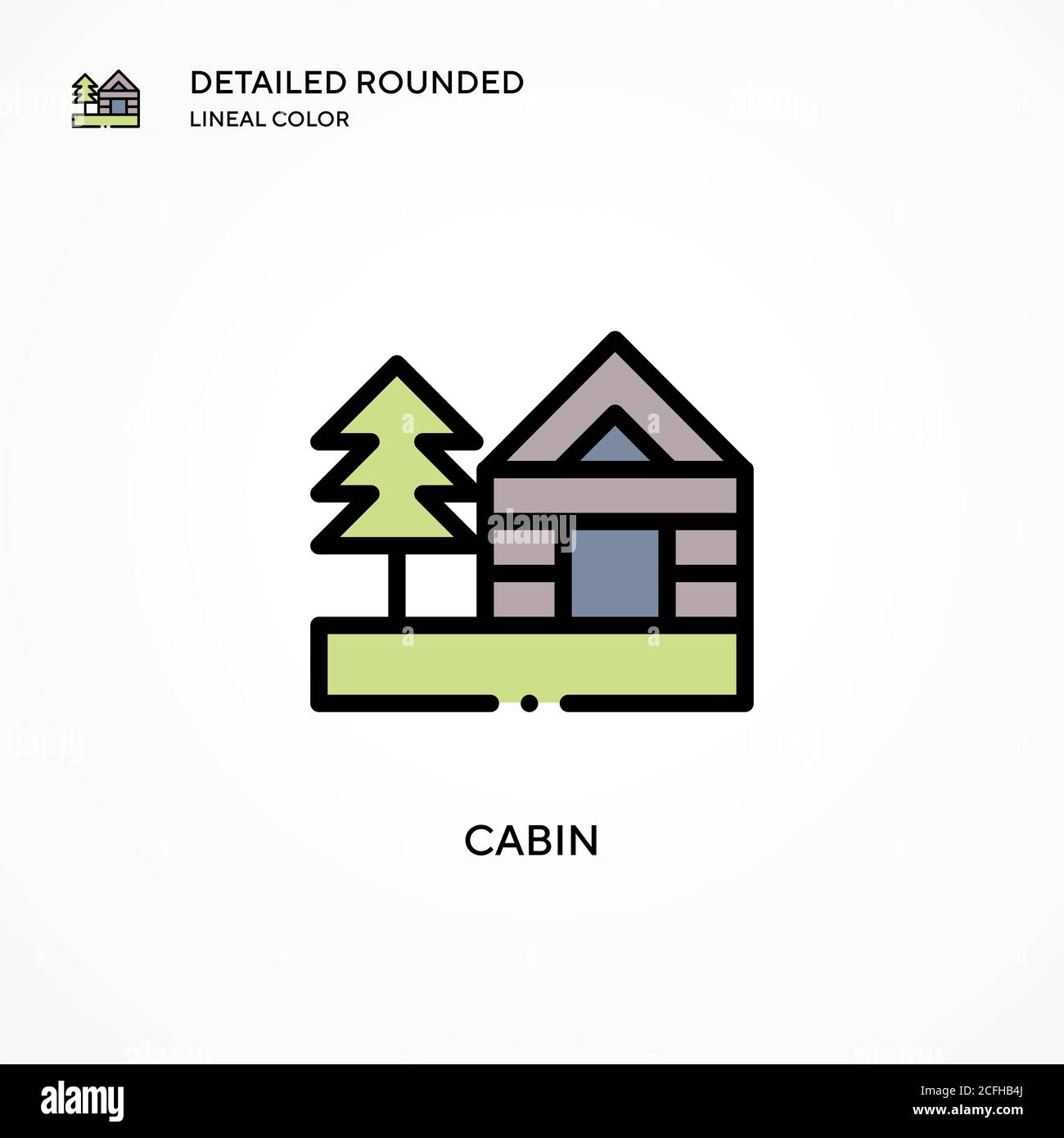 Cabin vector icon. Modern vector illustration concepts. Easy to edit ...