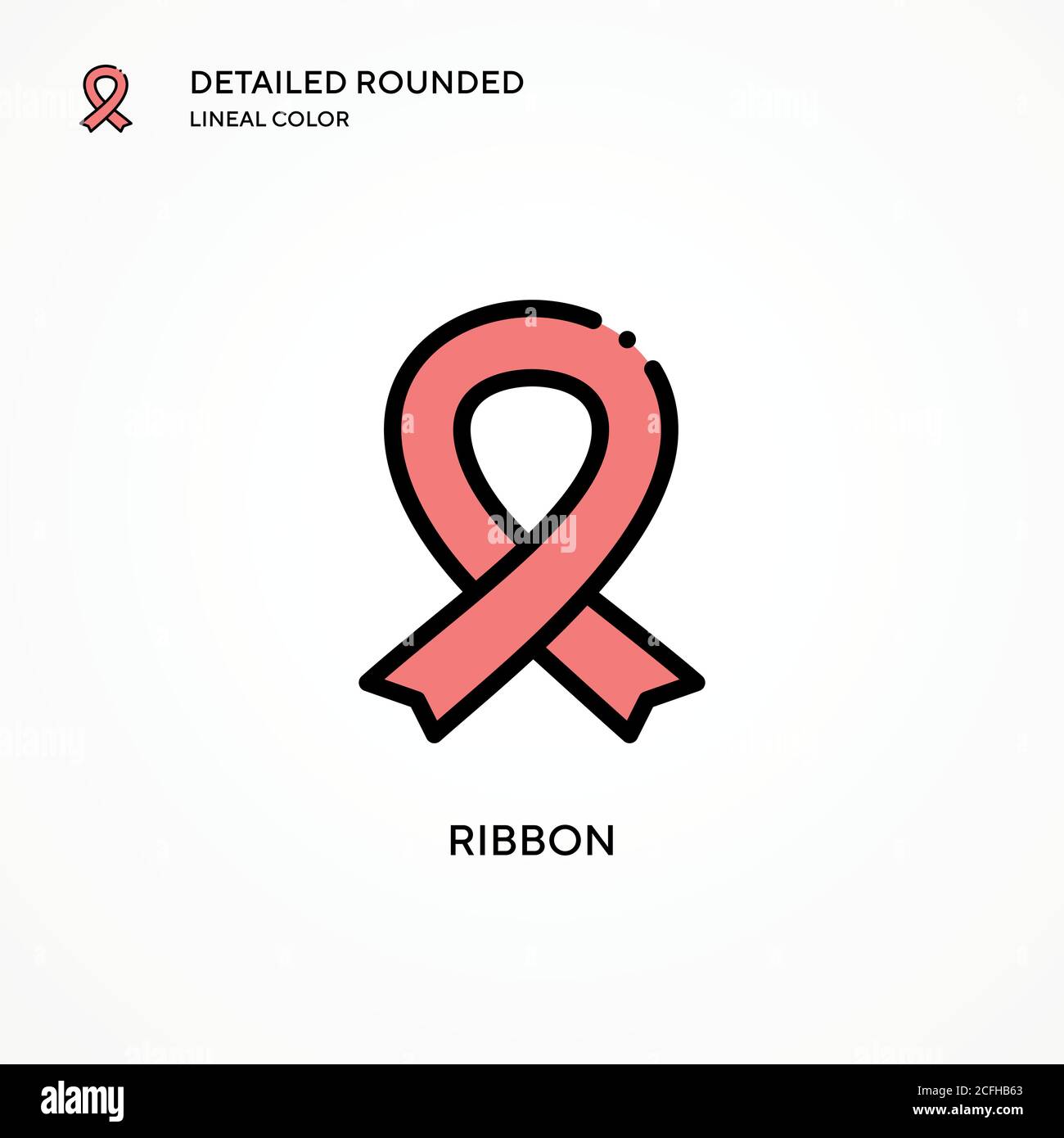 Ribbon vector icon. Modern vector illustration concepts. Easy to edit ...