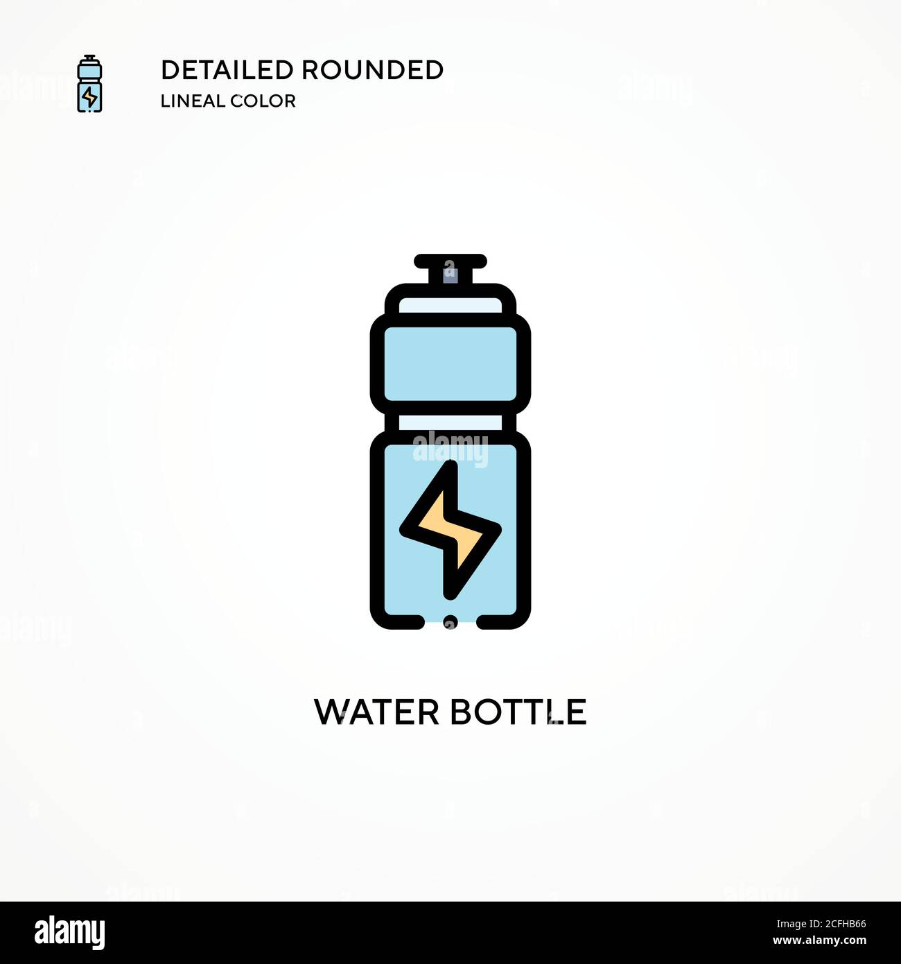Water bottle vector icon. Modern vector illustration concepts. Easy to ...