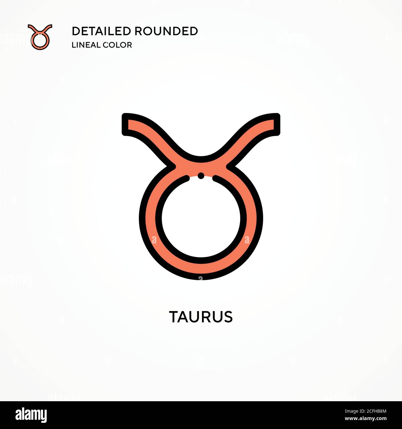 Taurus vector icon. Modern vector illustration concepts. Easy to edit ...