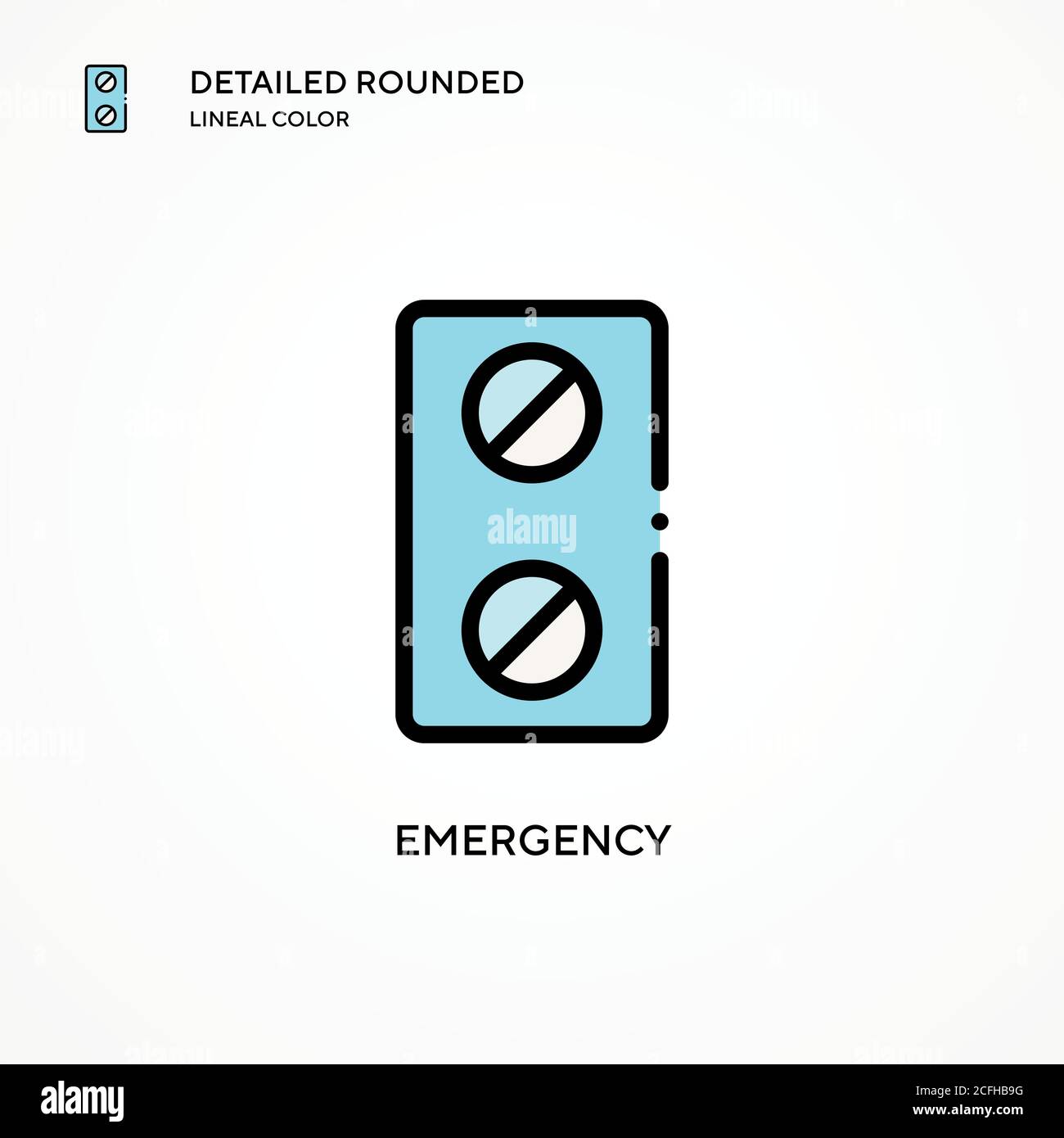 Emergency vector icon. Modern vector illustration concepts. Easy to ...