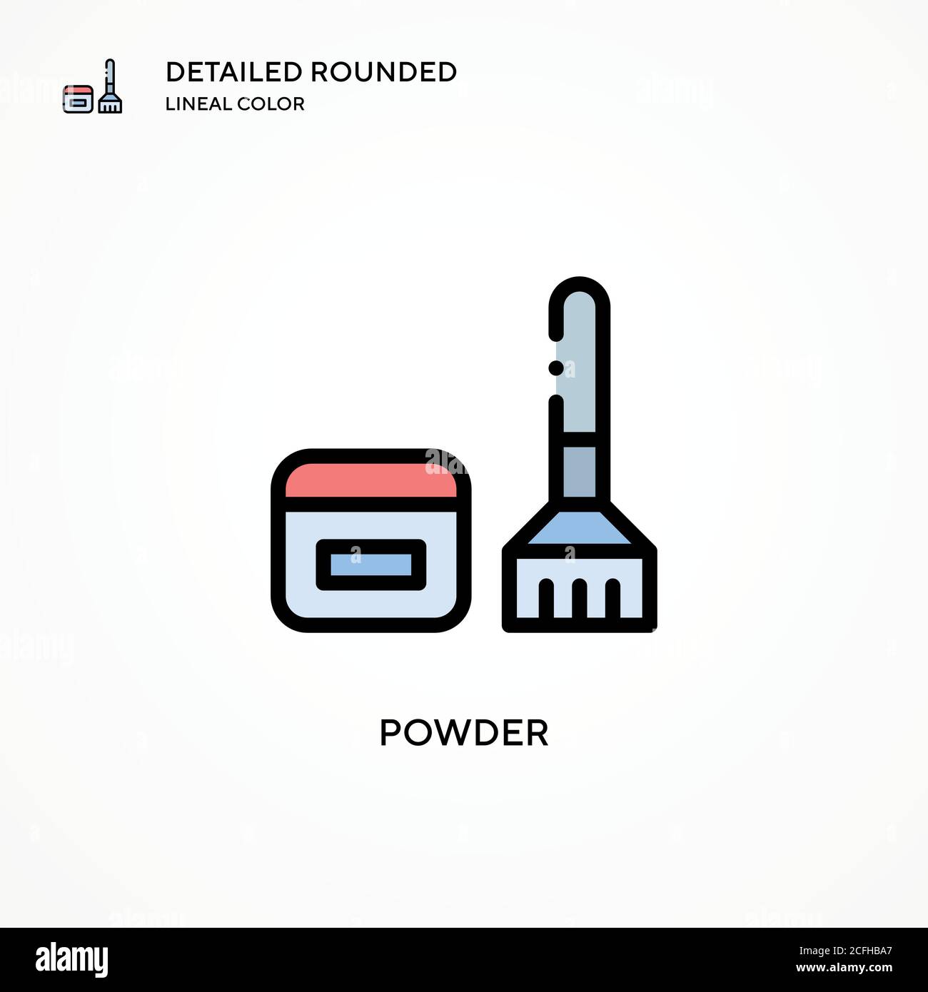 Powder vector icon. Modern vector illustration concepts. Easy to edit ...
