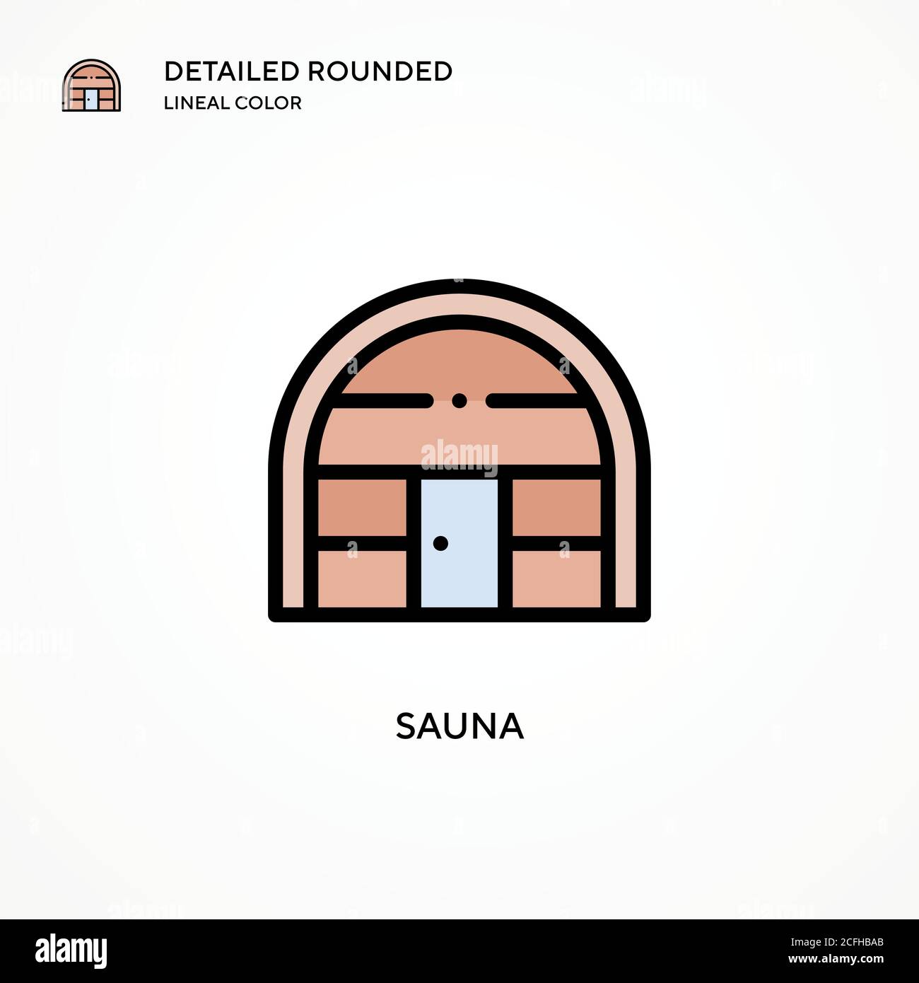 Sauna vector icon. Modern vector illustration concepts. Easy to edit ...